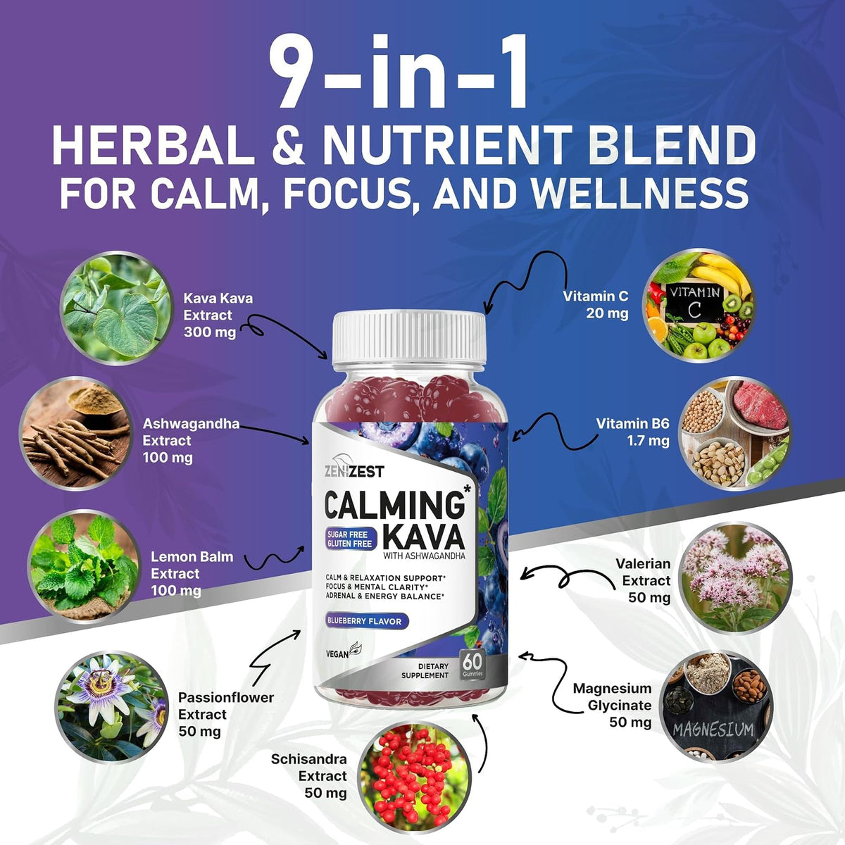 Natural sleep aid Ashwagandha gummies