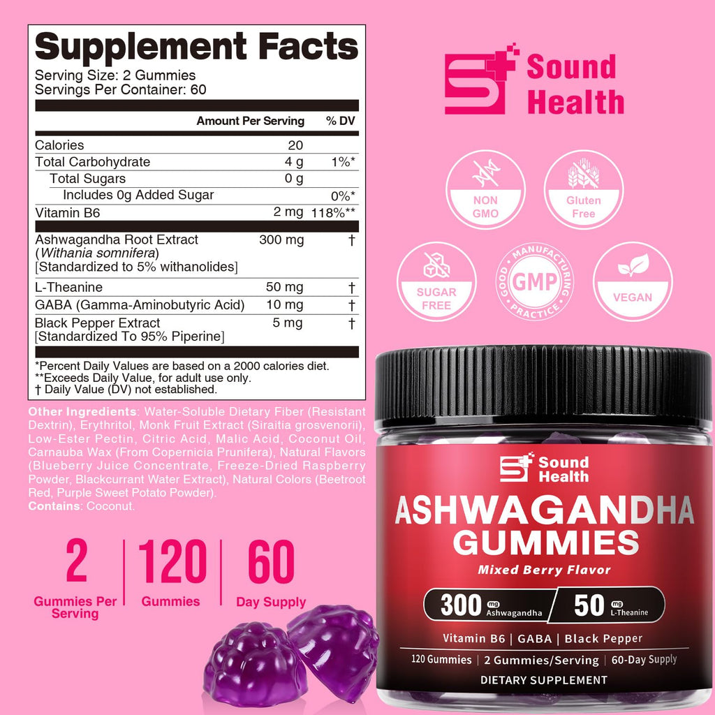 Natural sleep aid Ashwagandha gummies