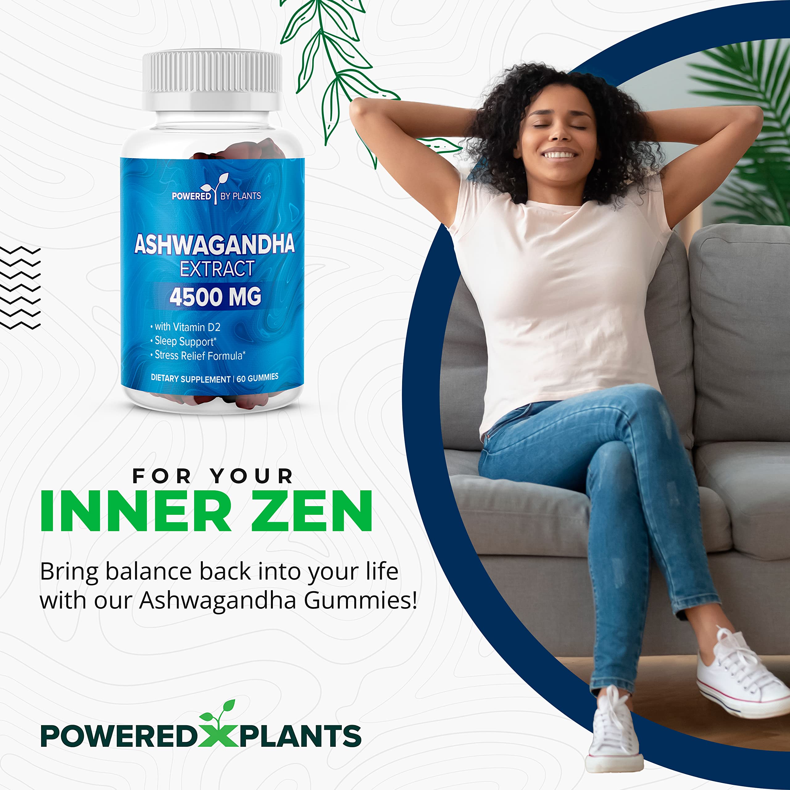 Natural sleep aid Ashwagandha supplements