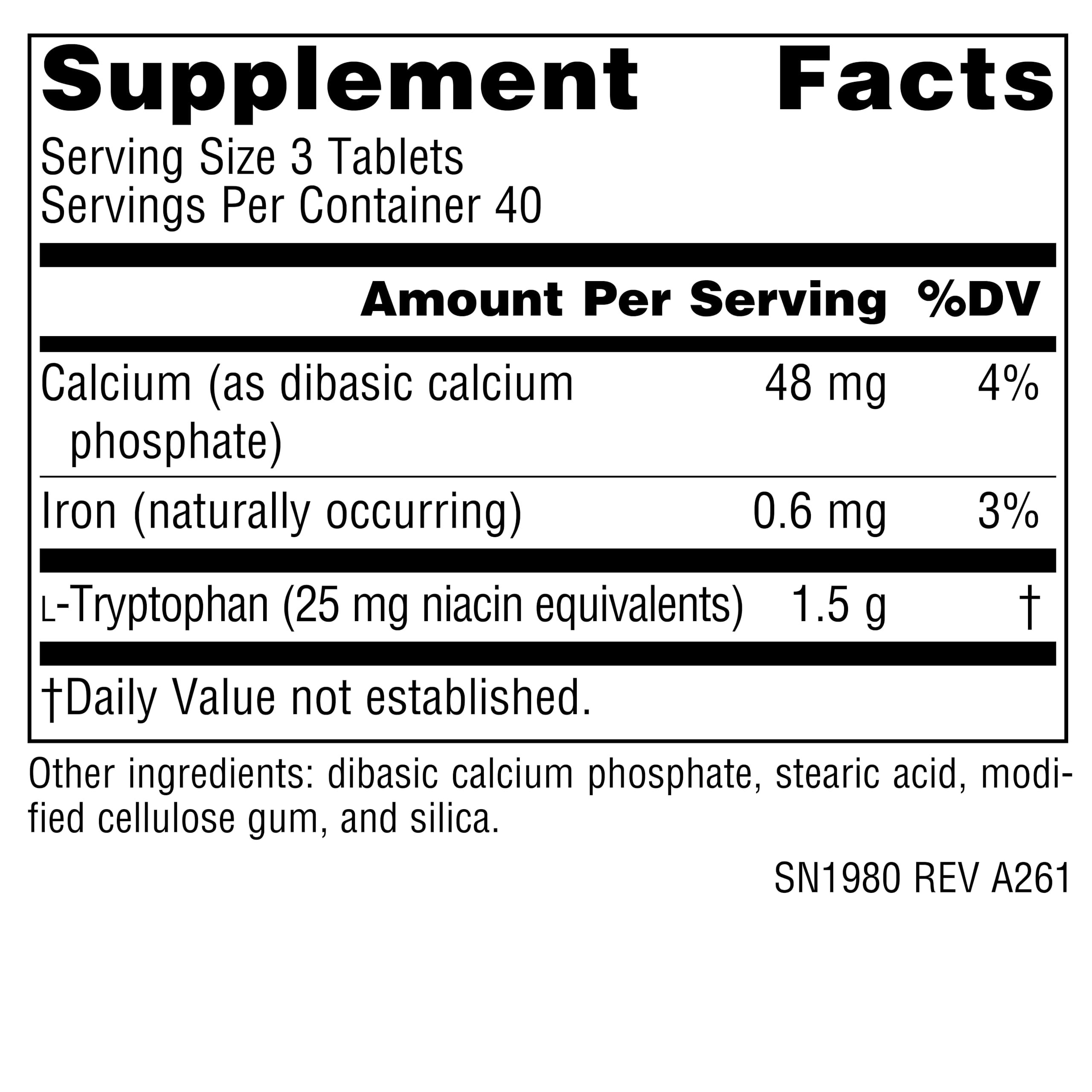 Natural sleep aid blended vitamins