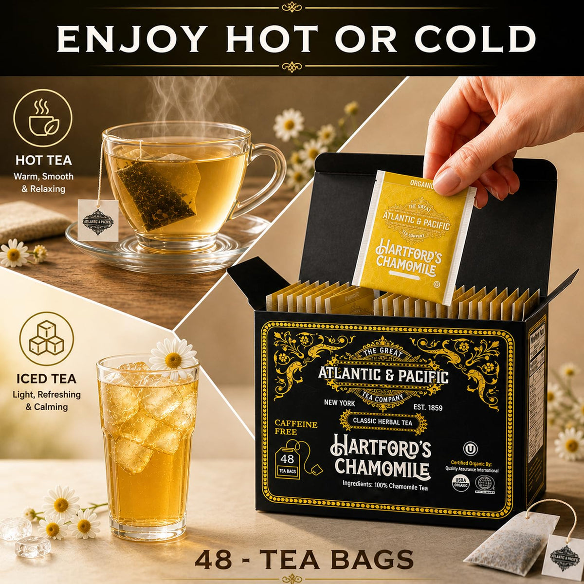 natural sleep aid chamomile tea