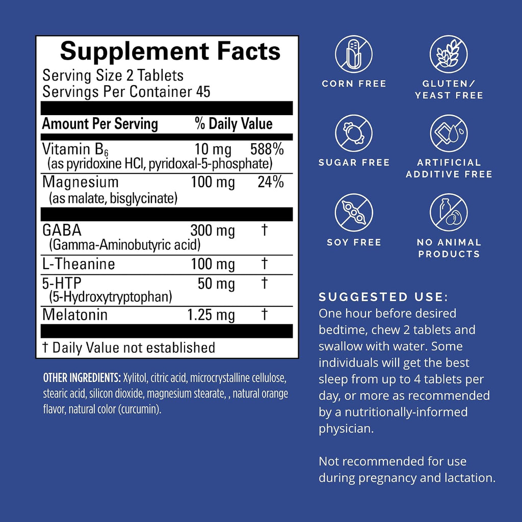 natural sleep aid chewable tablets