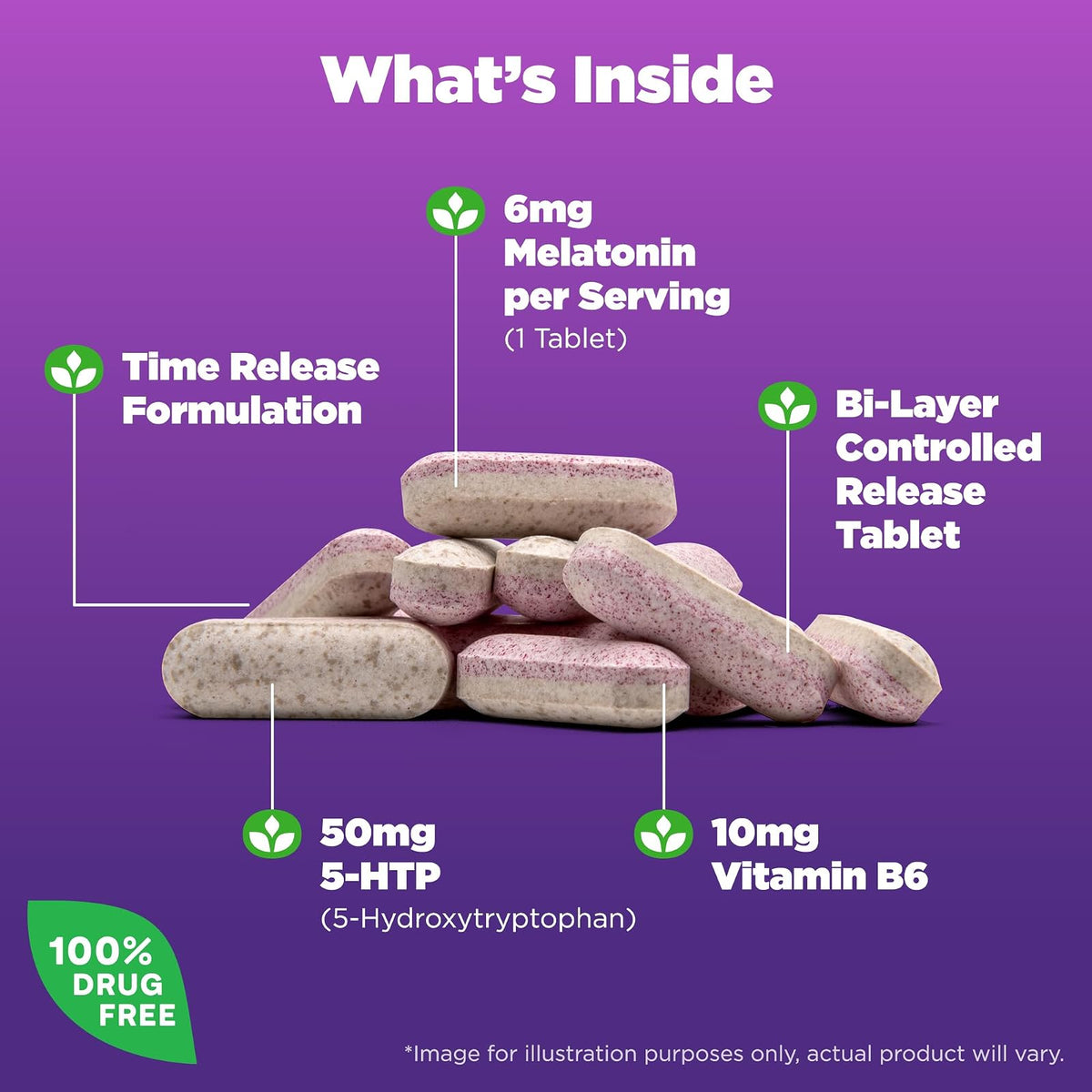 Natural sleep aid for improved relaxation