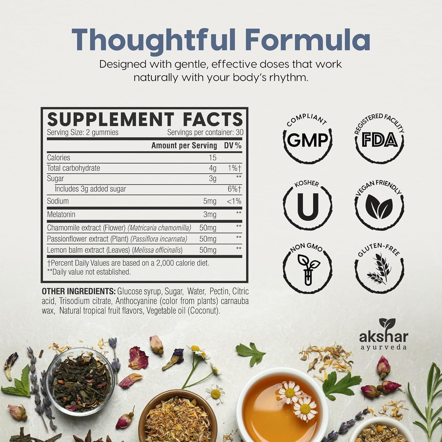 Natural sleep aid gummies for adults