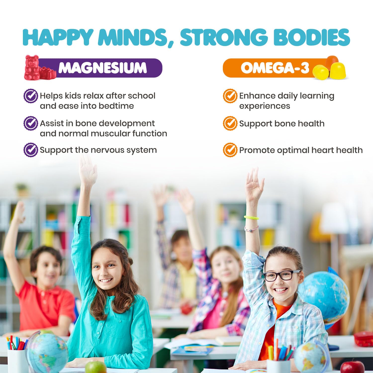 Natural sleep aid gummies for children