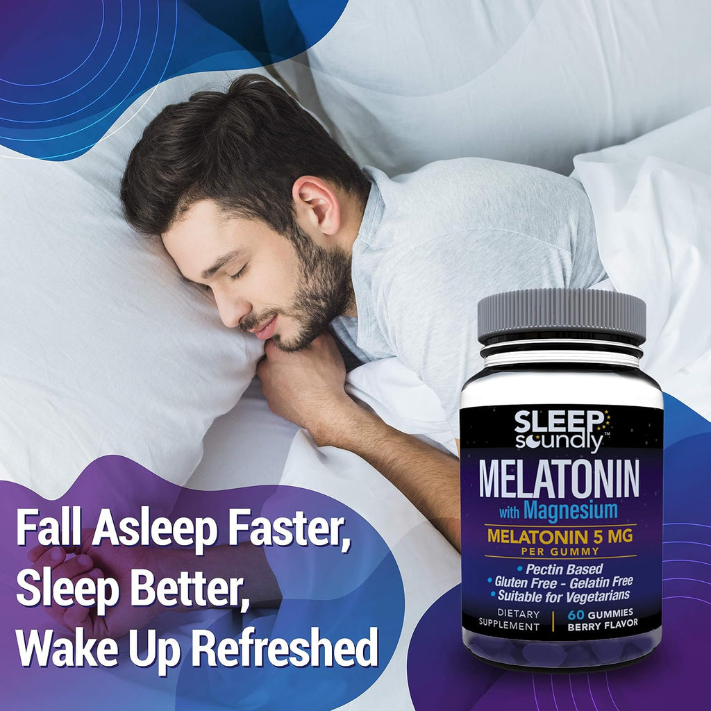 Natural sleep aid gummies with melatonin
