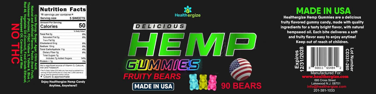 Natural sleep aid hemp gummies