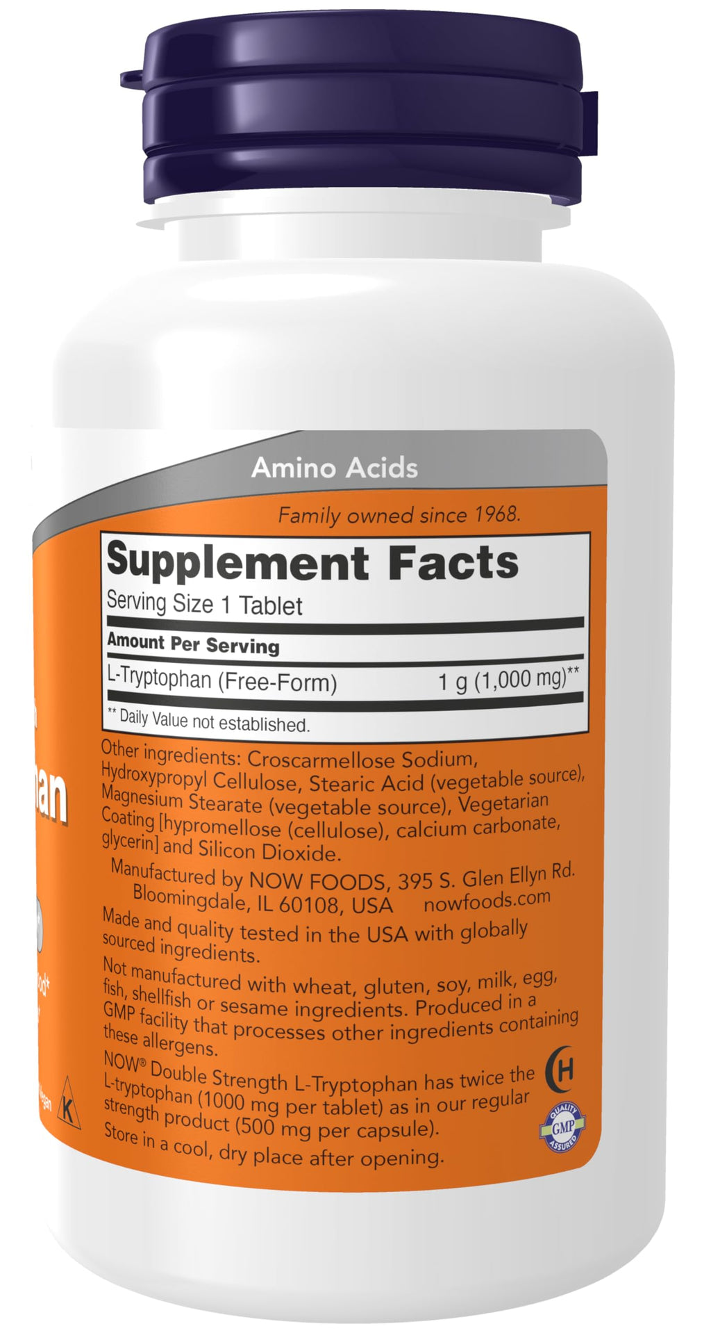 natural sleep aid L-Tryptophan tablets