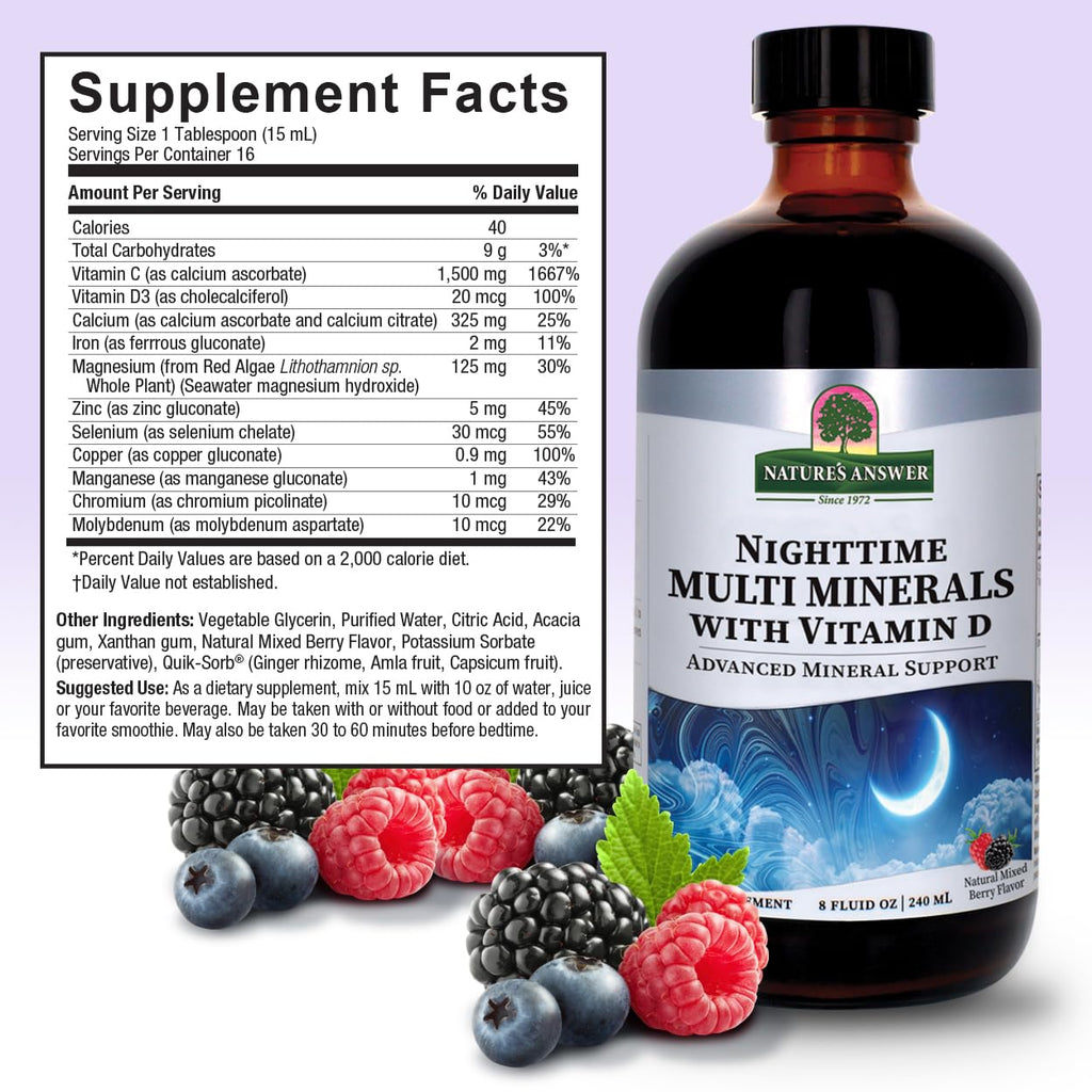 natural sleep aid liquid multi minerals