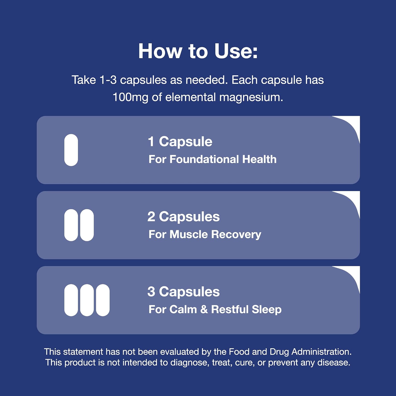 Natural sleep aid Magnesium Bisglycinate