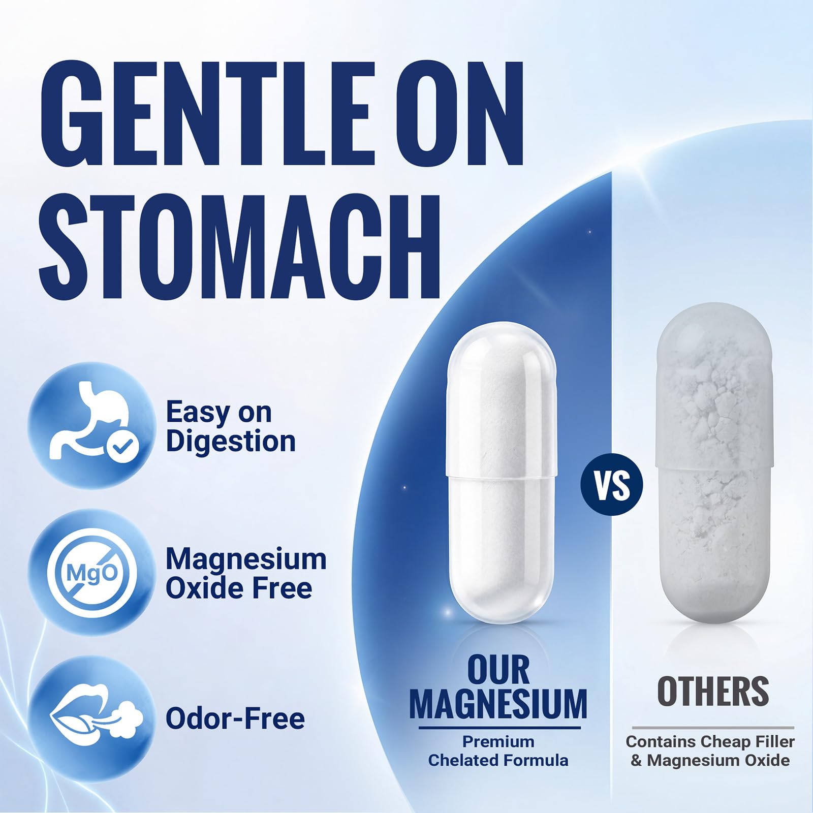 Natural sleep aid magnesium capsules