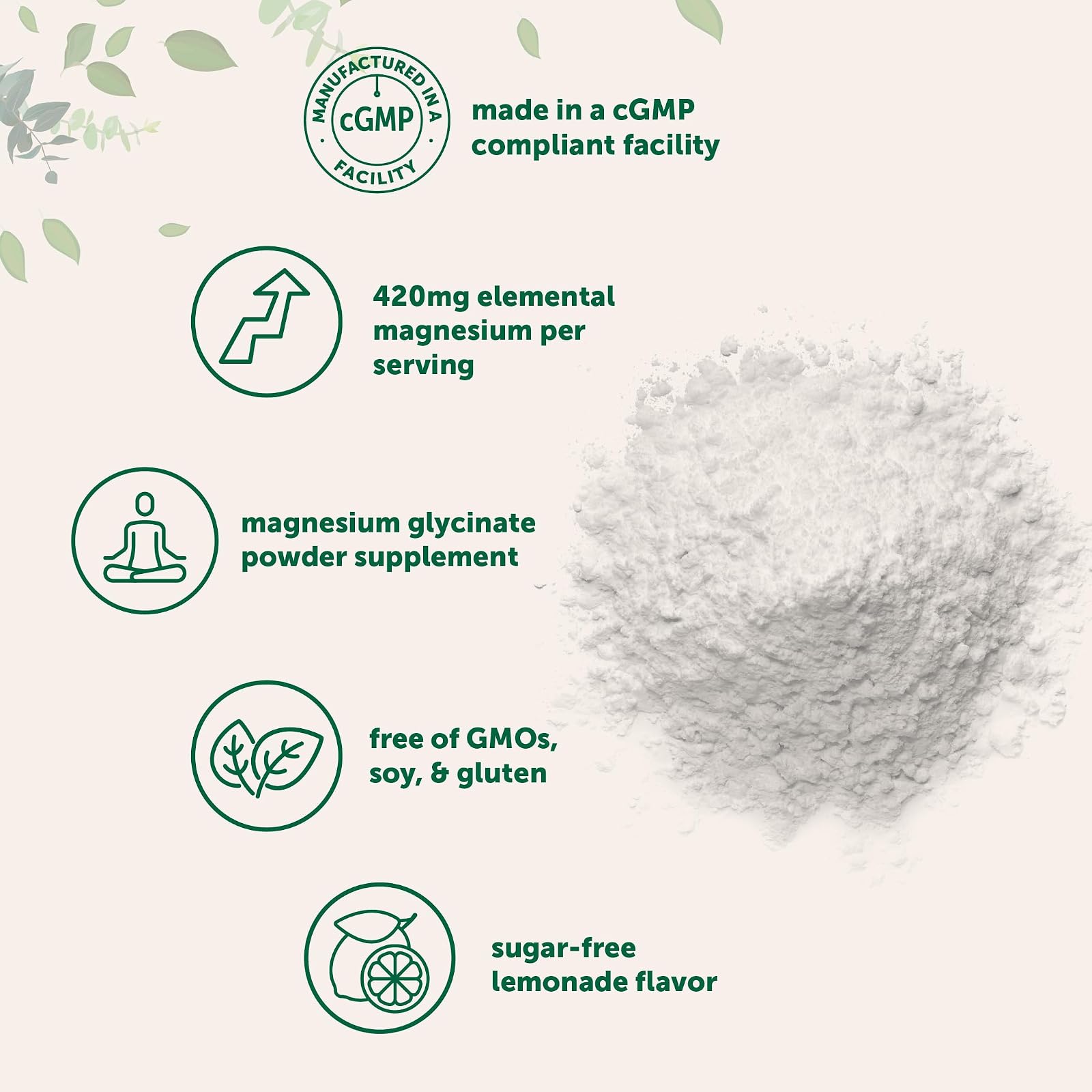 Natural sleep aid Magnesium Glycinate