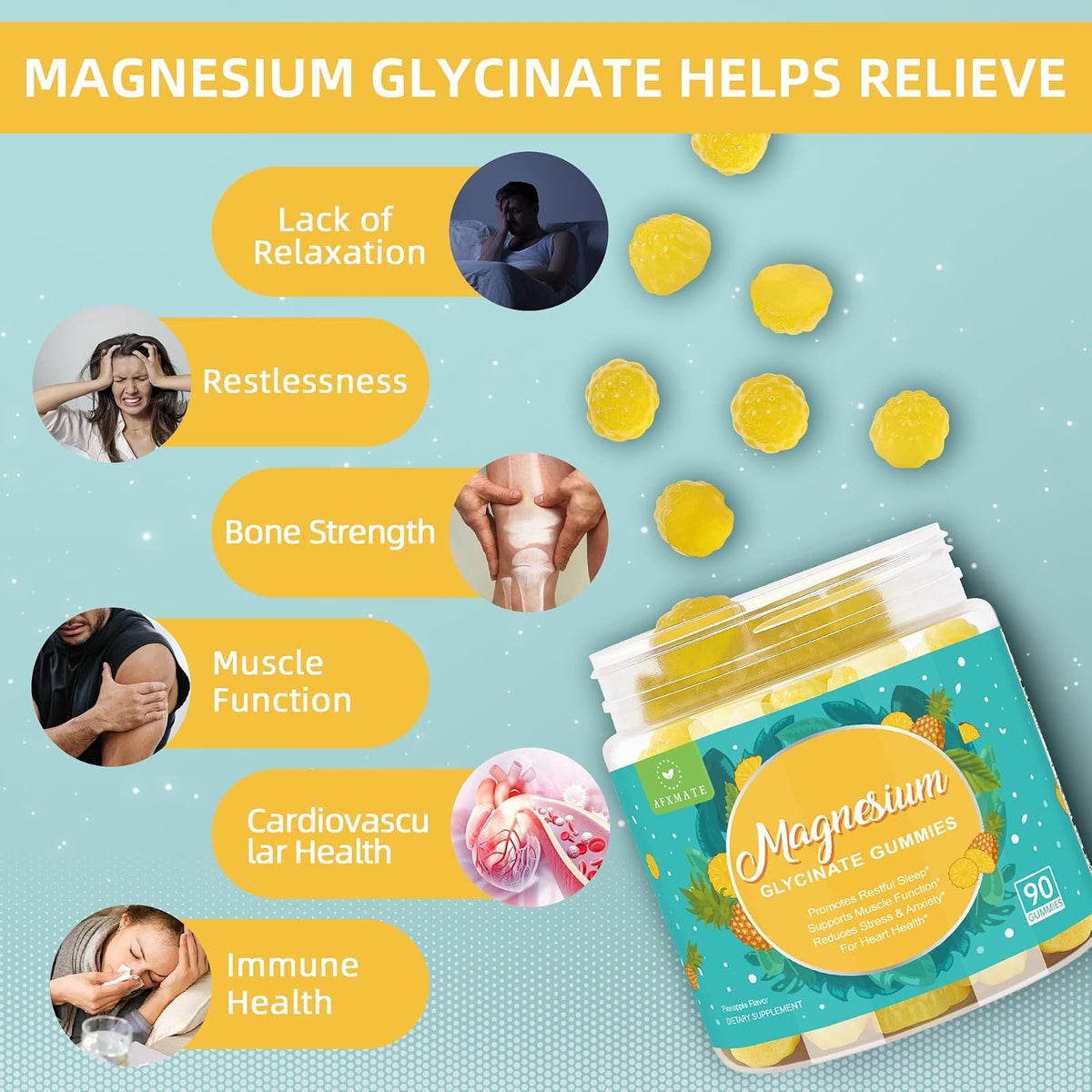 Natural sleep aid magnesium gummies