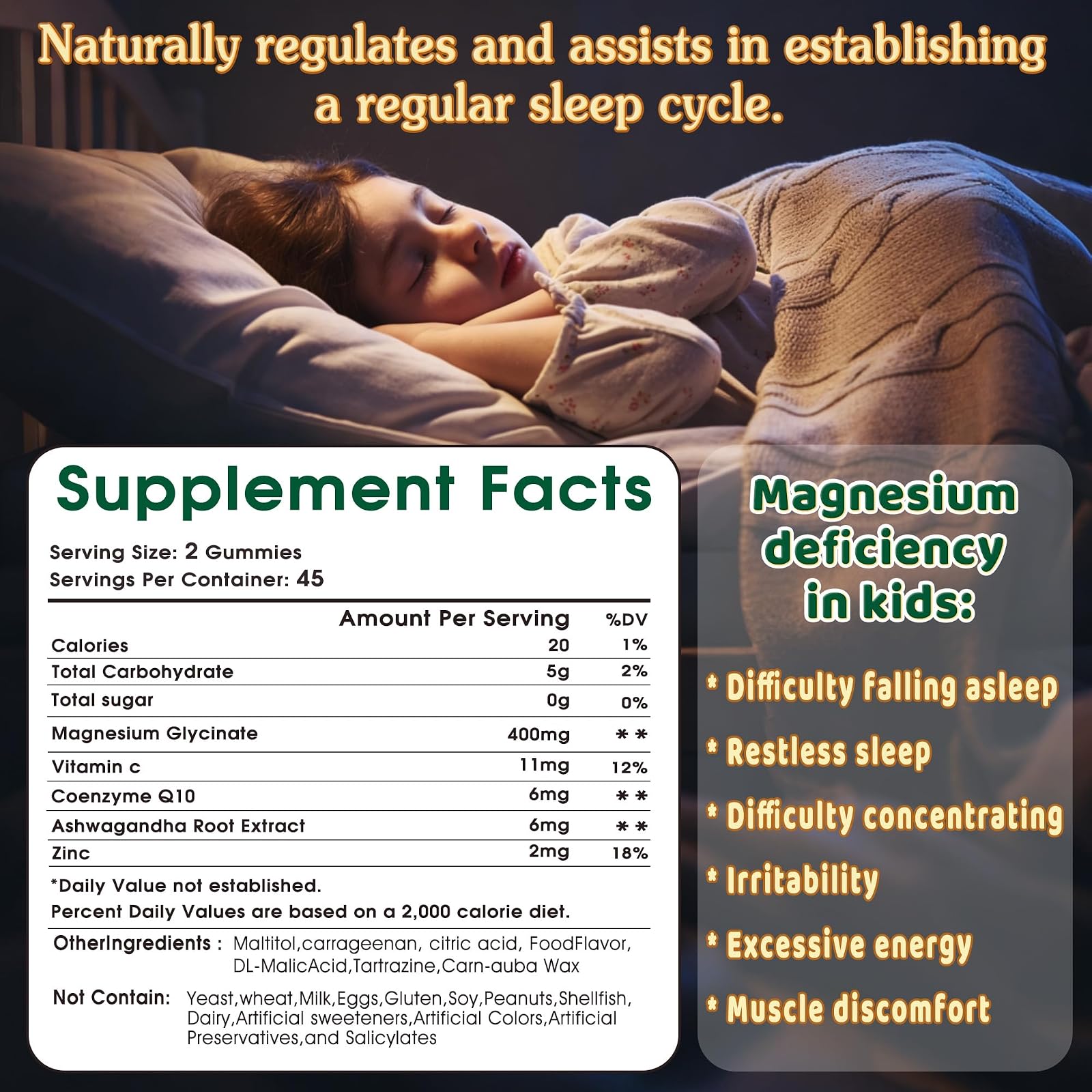 Natural sleep aid magnesium gummies
