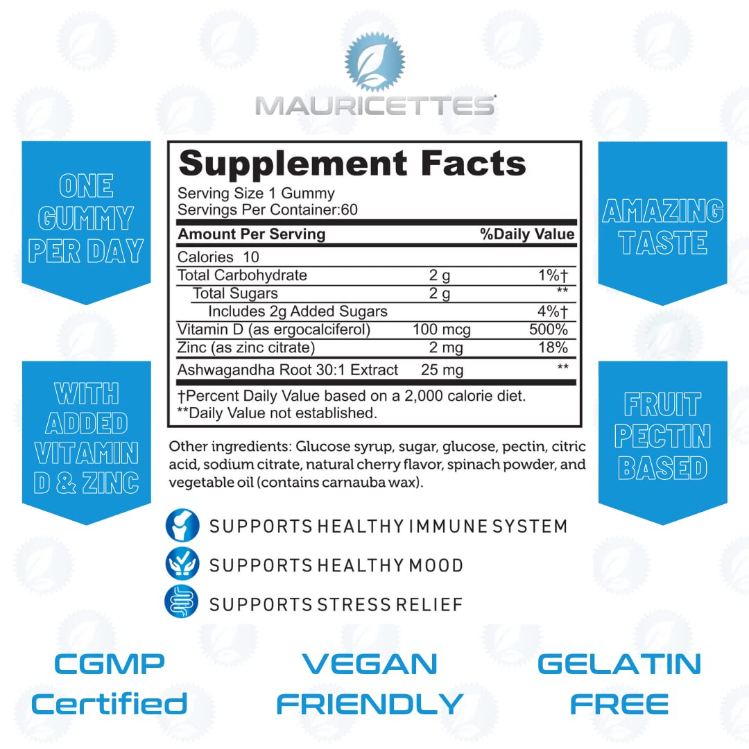 Natural sleep aid Mauricettes Ashwagandha Gummies