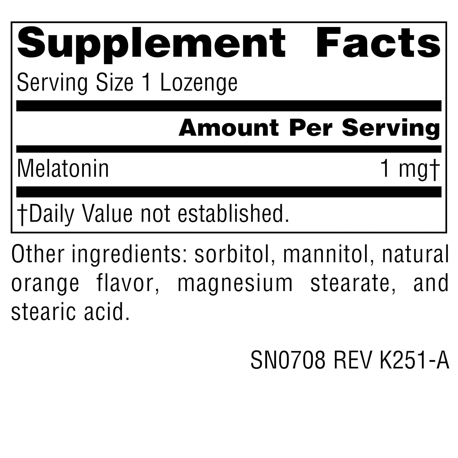 natural sleep aid melatonin 1 mg