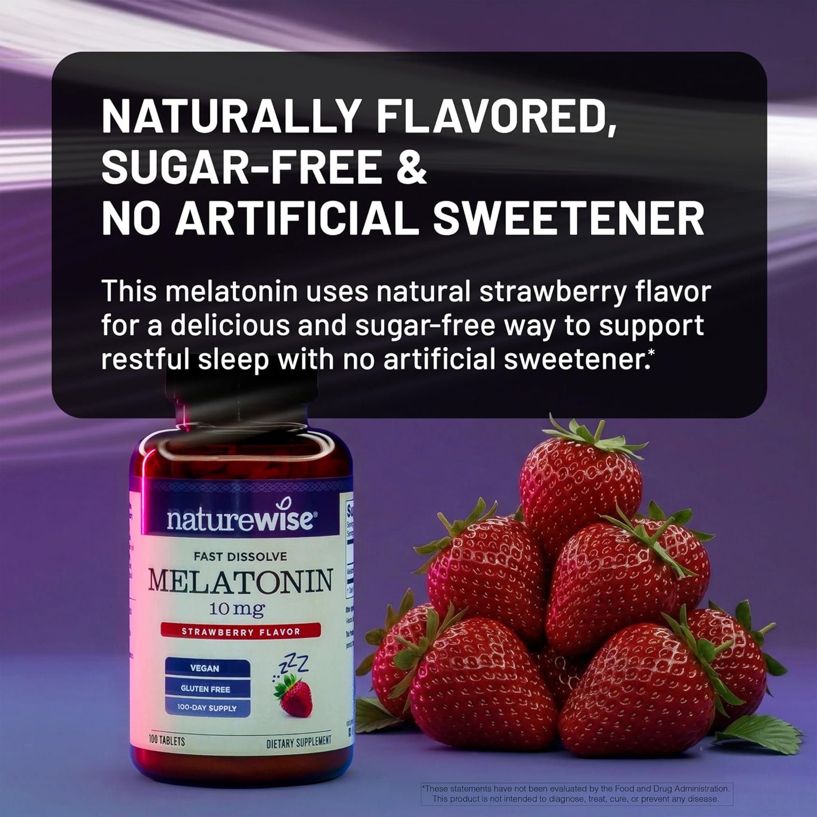 natural sleep aid melatonin 100 tablets