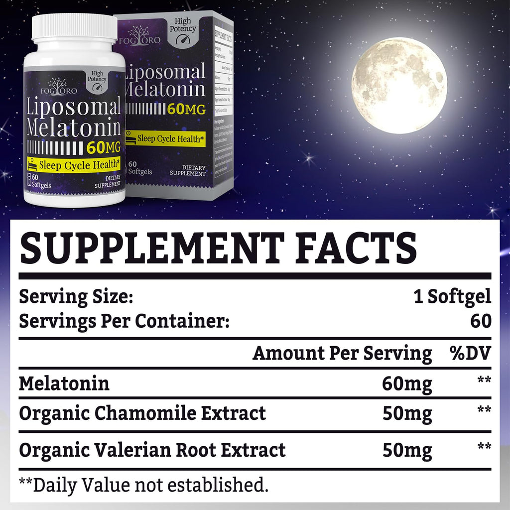 natural sleep aid melatonin 60mg