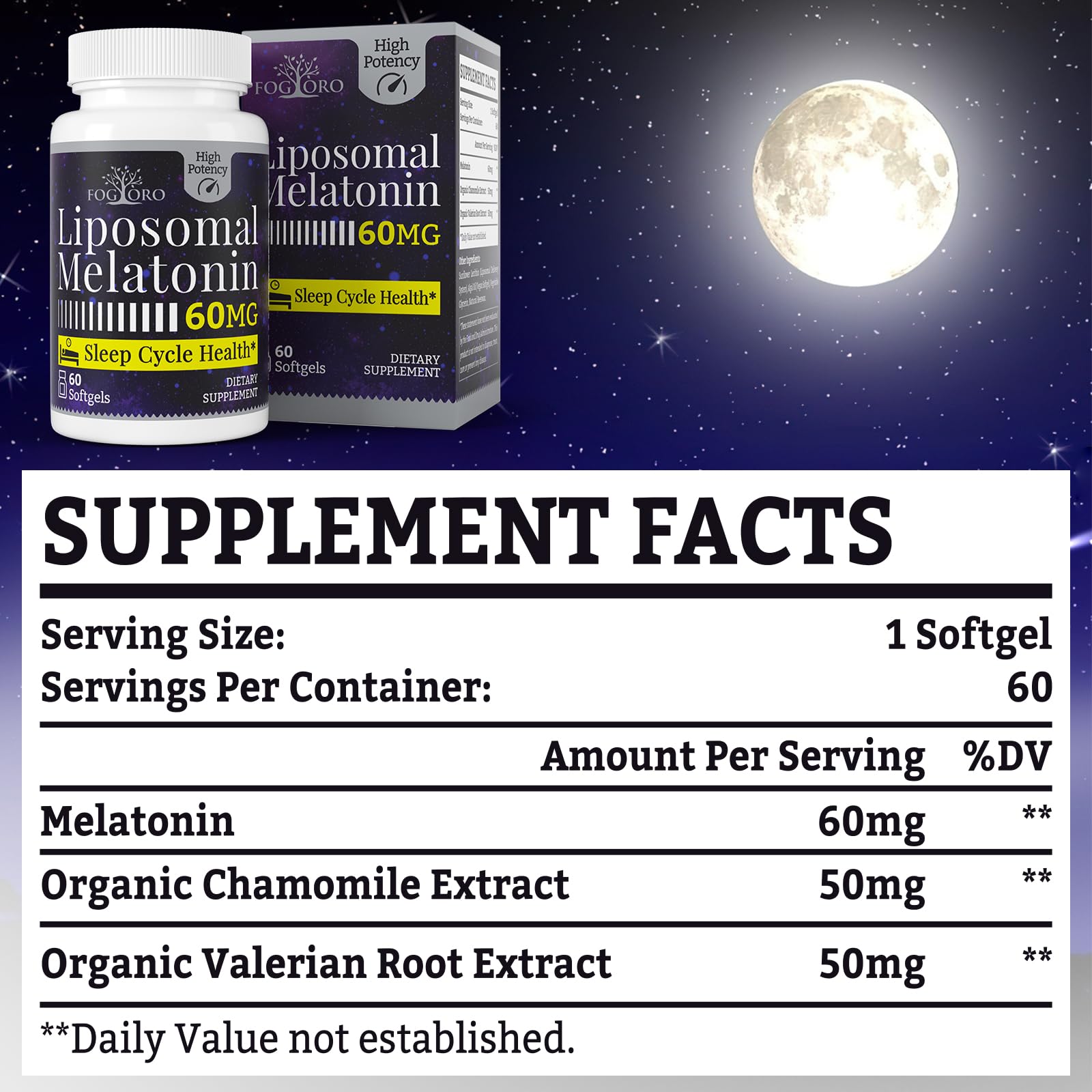 natural sleep aid melatonin 60mg