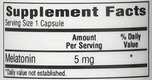 natural sleep aid melatonin capsules