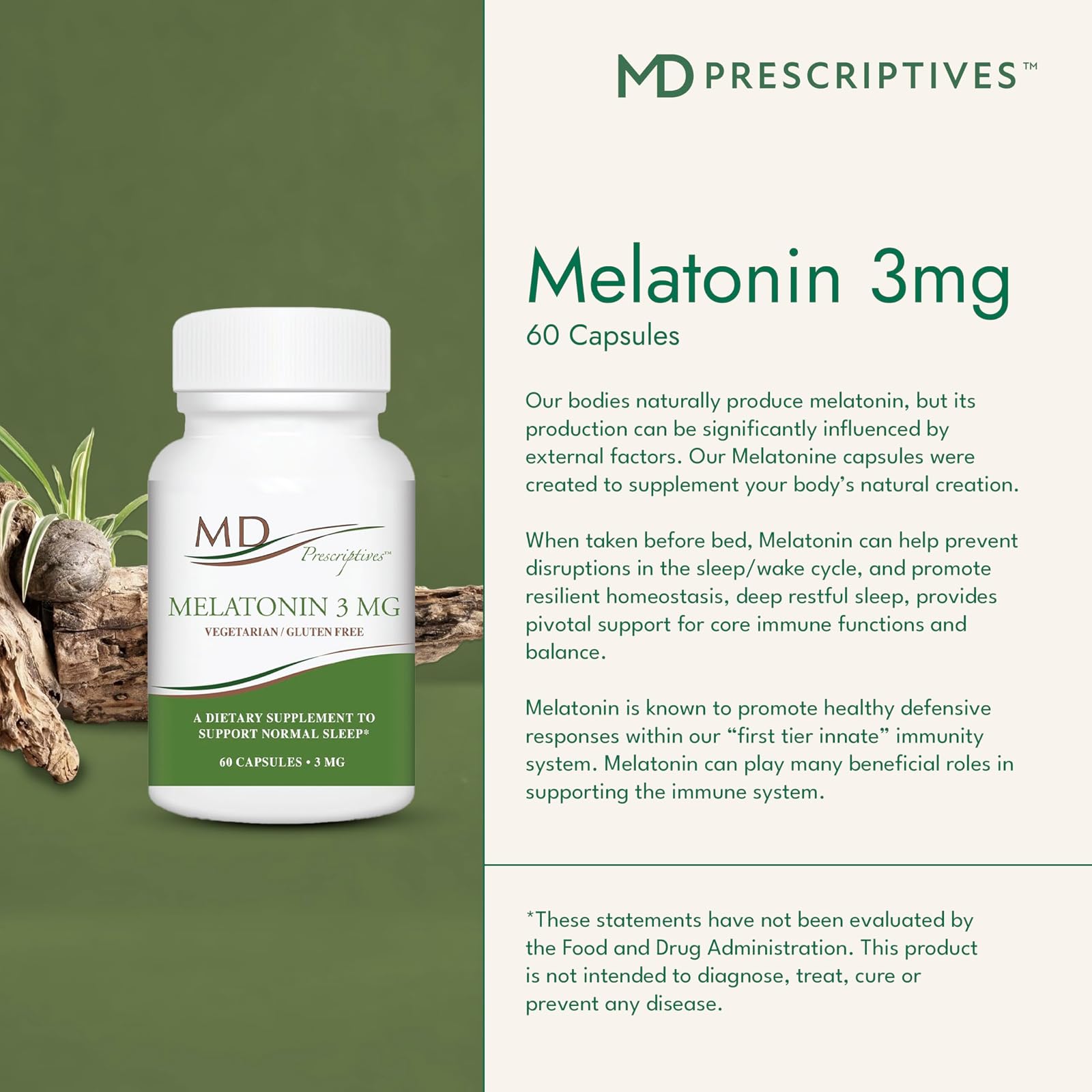 natural sleep aid melatonin capsules
