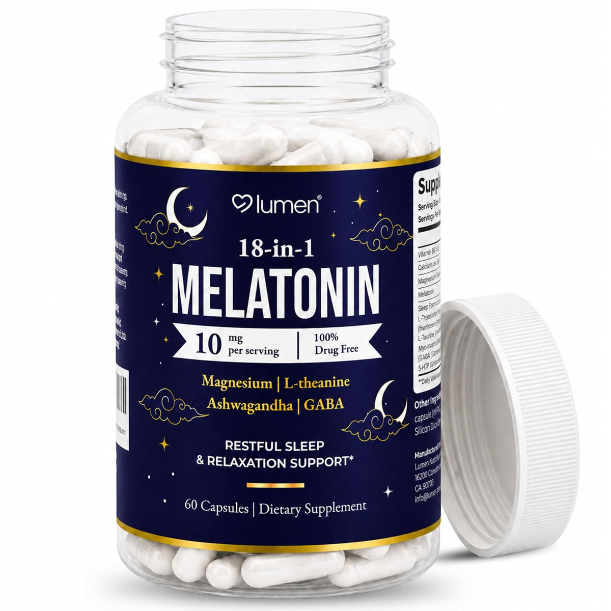 natural sleep aid melatonin capsules