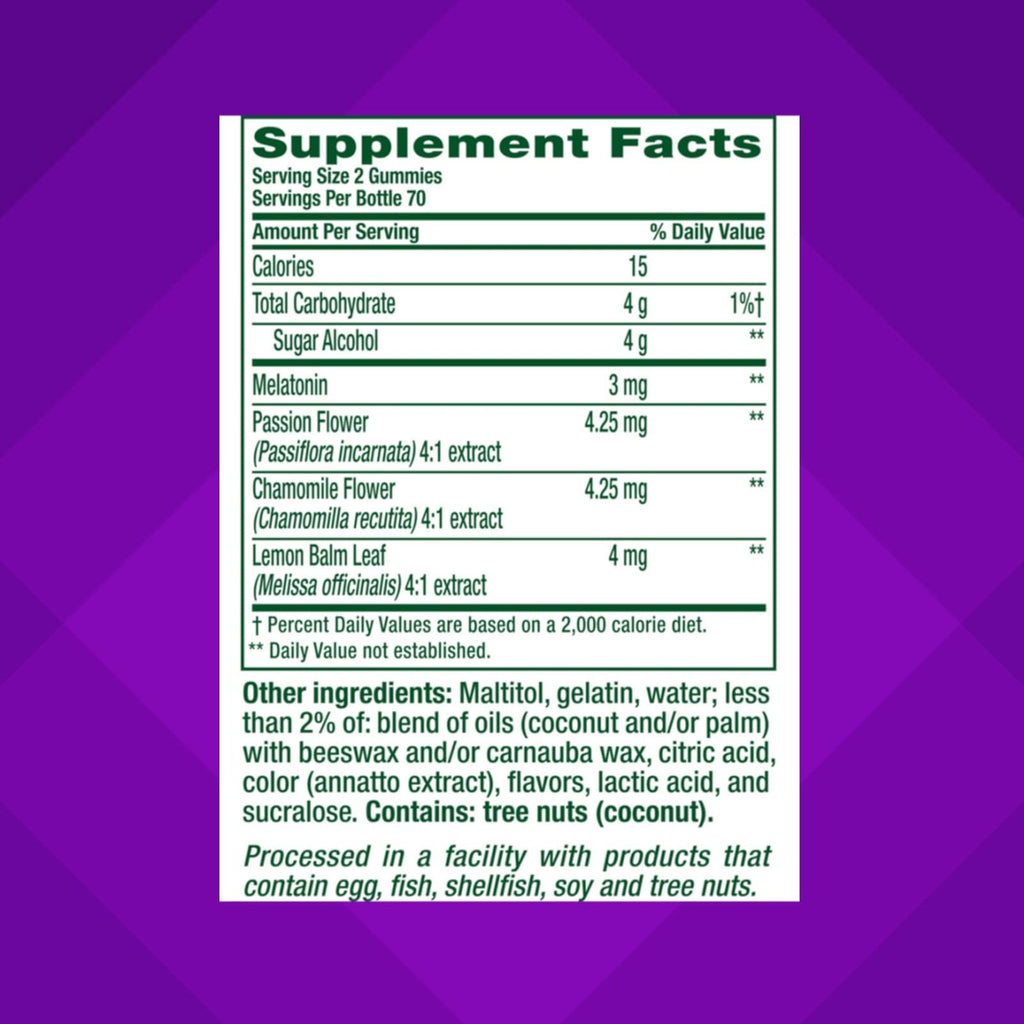 natural sleep aid melatonin gummies