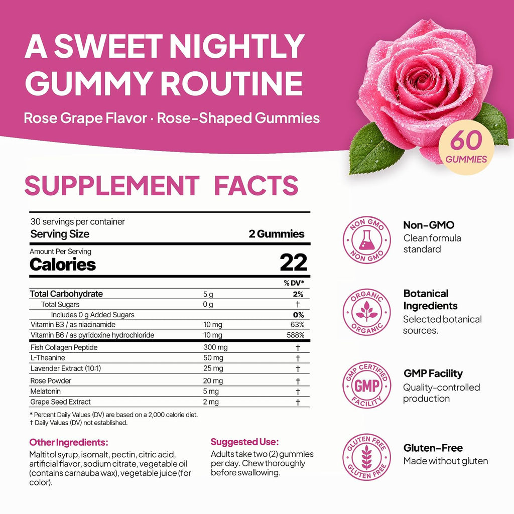 Natural sleep aid melatonin gummies