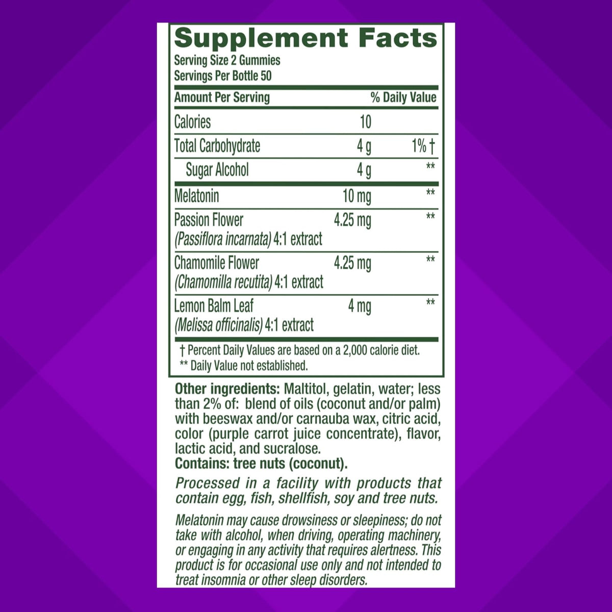 natural sleep aid melatonin gummies