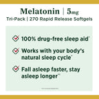 natural sleep aid melatonin pack of 3