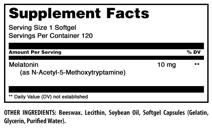 natural sleep aid melatonin softgels
