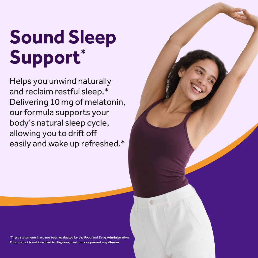 Natural sleep aid melatonin tablets