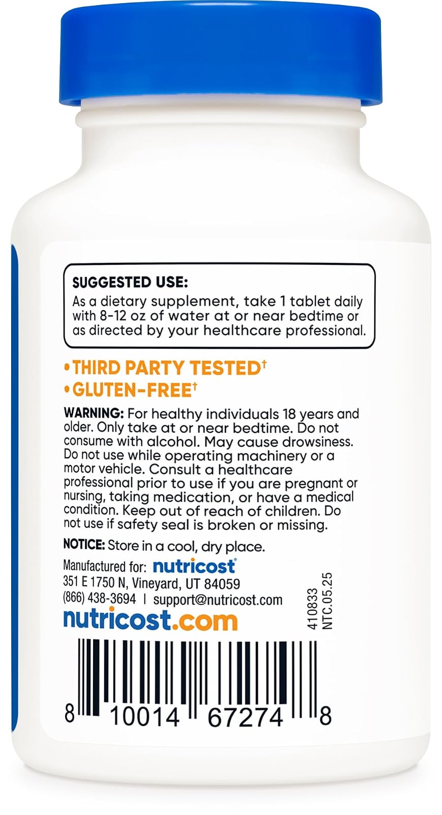 natural sleep aid melatonin tablets