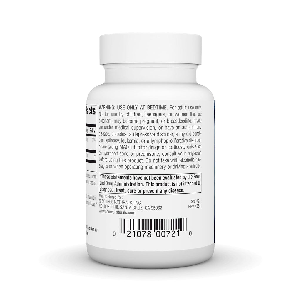 natural sleep aid melatonin tablets
