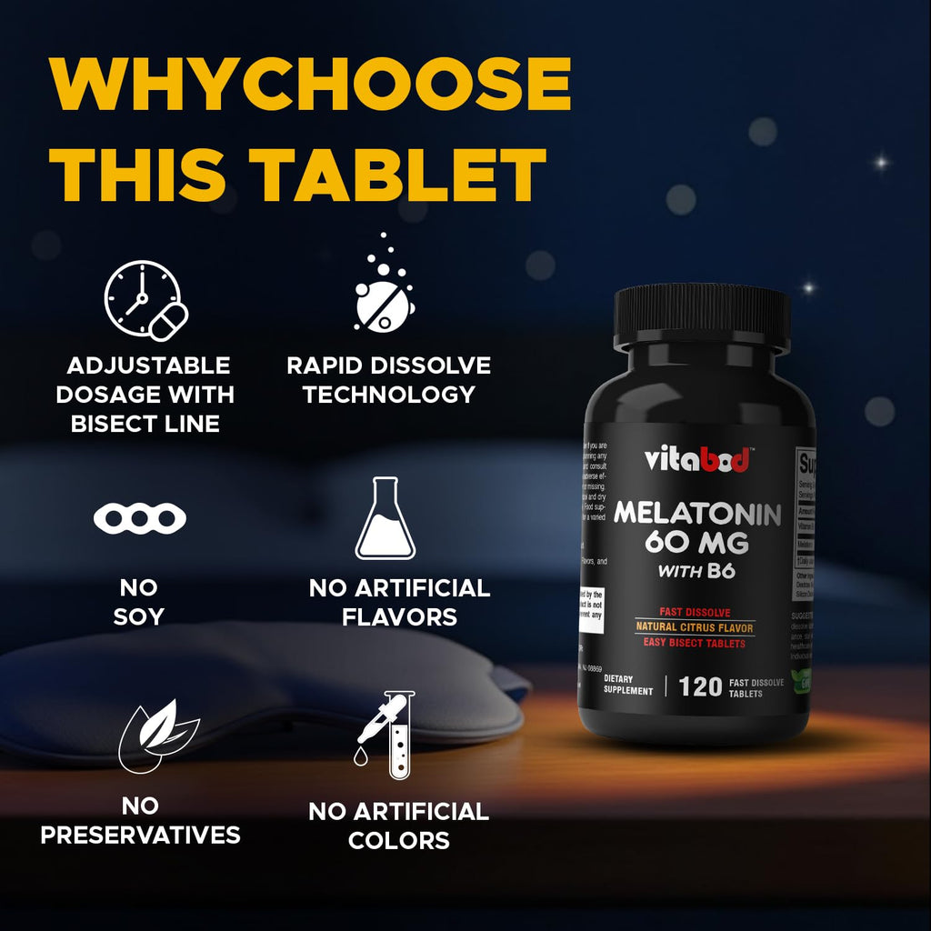natural sleep aid melatonin tablets