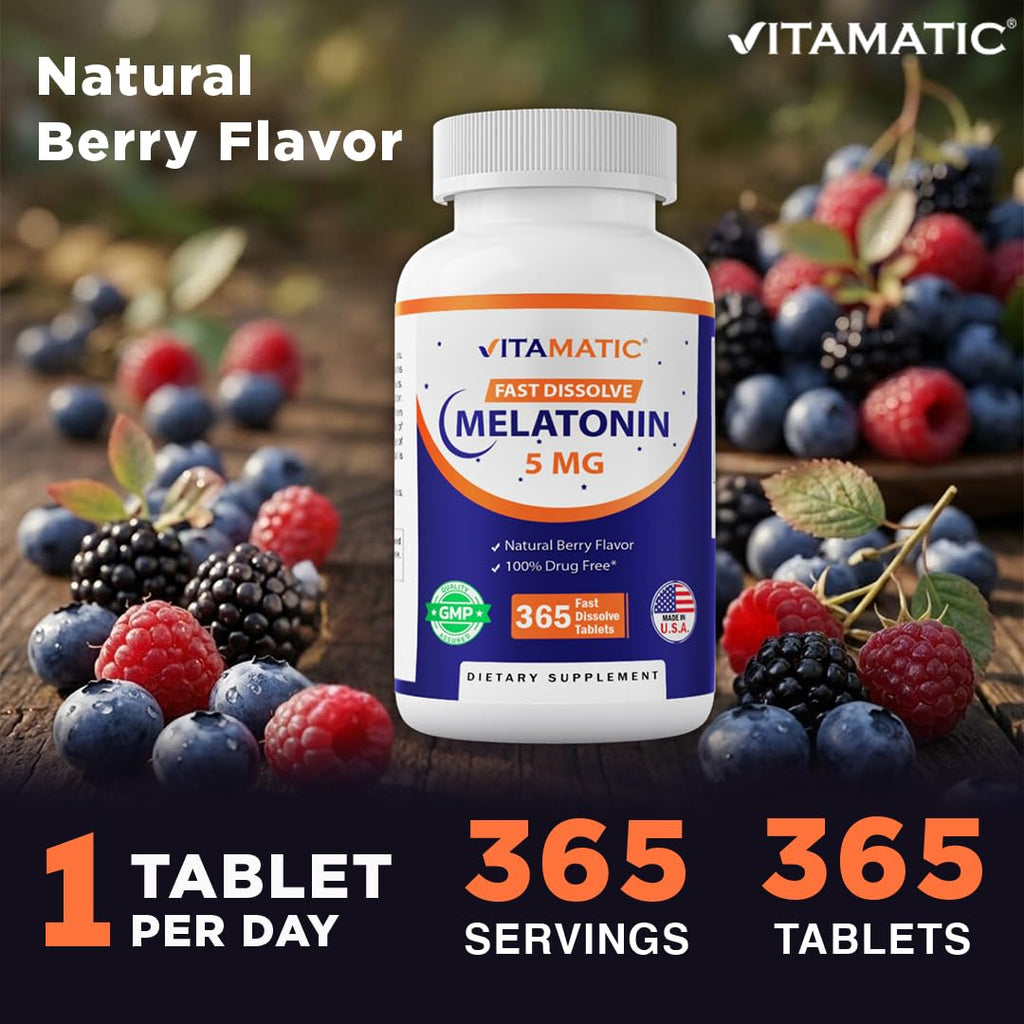natural sleep aid melatonin tablets