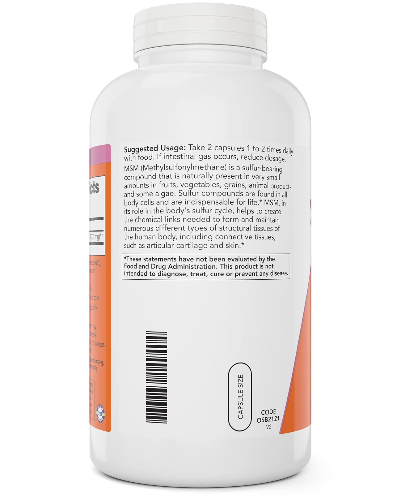 natural sleep aid MSM capsules