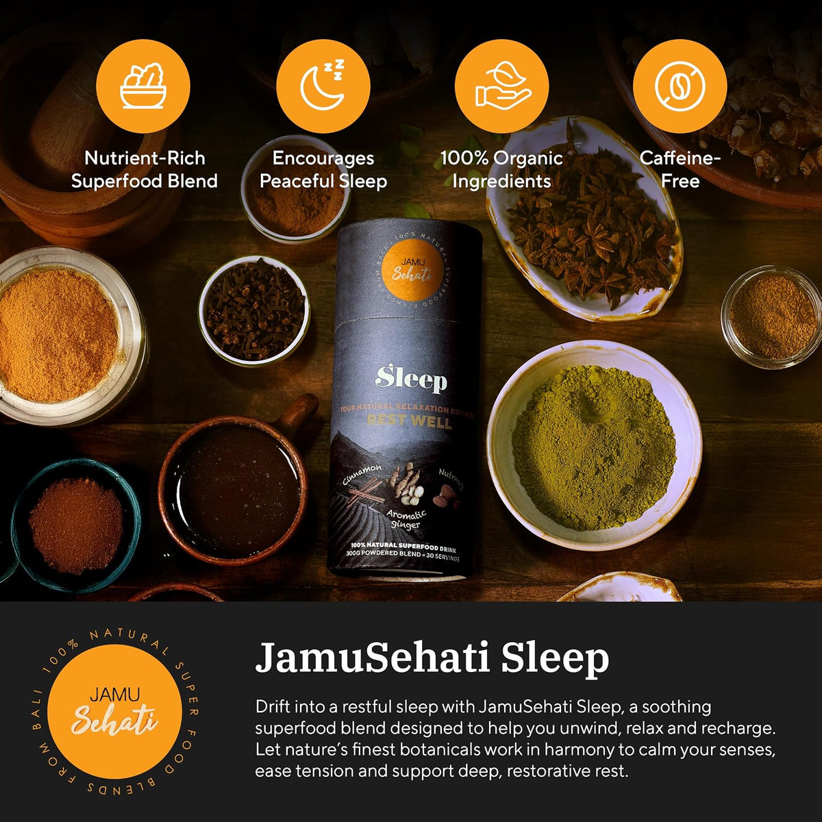 natural sleep aid powdered blend