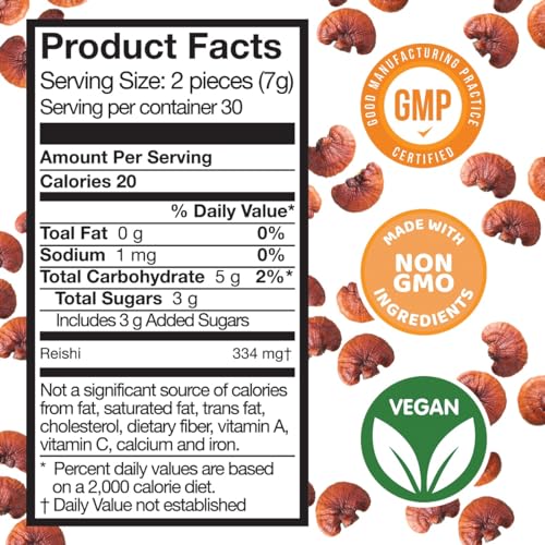 Natural sleep aid reishi mushroom gummies