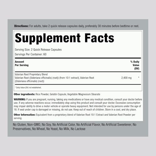 Natural sleep aid Valerian Root