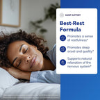 Natural sleep aid with 120 capsules