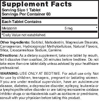 Natural sleep aid with 180 tablets