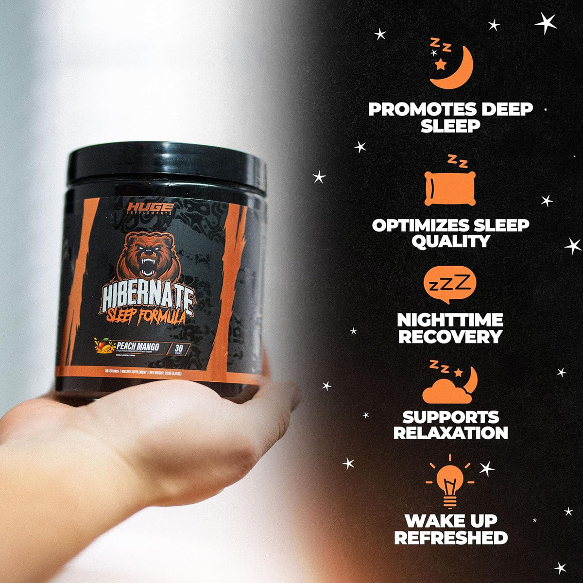 Natural sleep aid with 30 servings