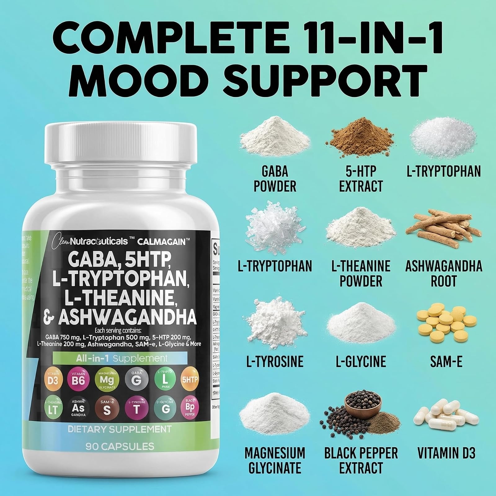 Natural sleep aid with 5-HTP