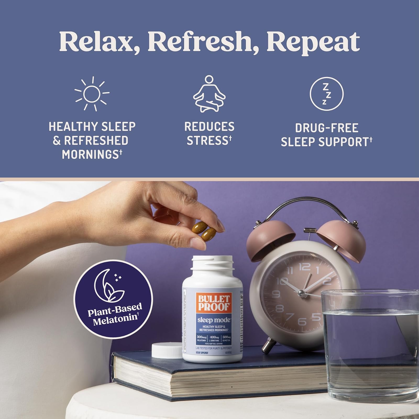 natural sleep aid with Bulletproof melatonin