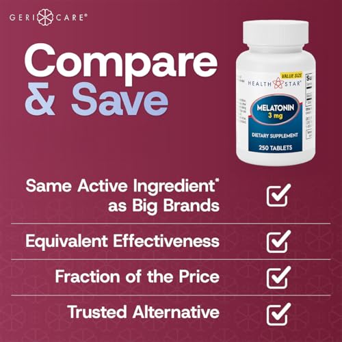 Natural sleep aid with GeriCare melatonin