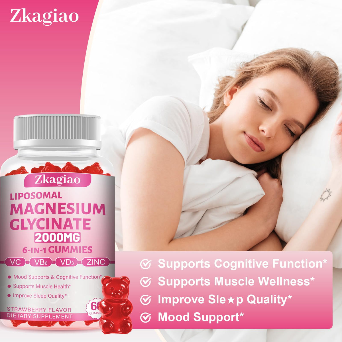 Natural sleep aid with magnesium complex