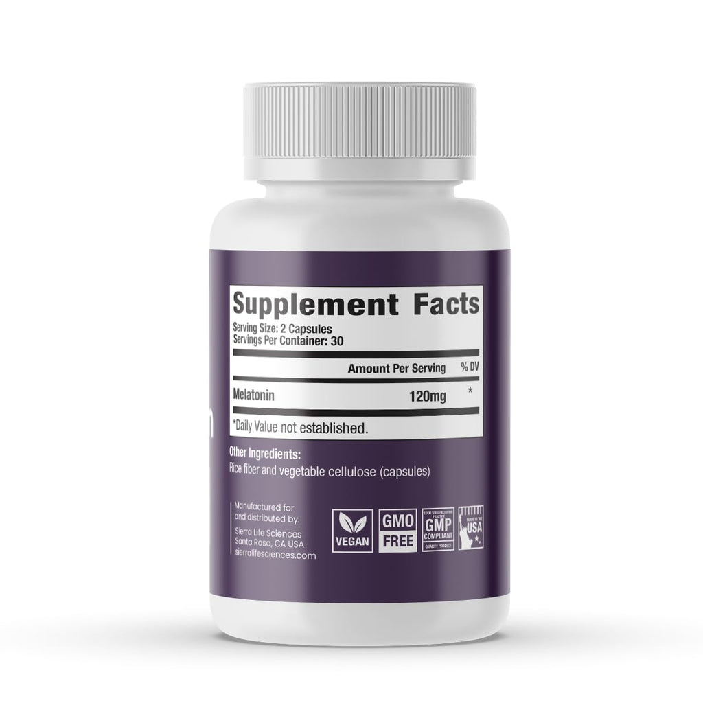 Natural sleep aid with melatonin