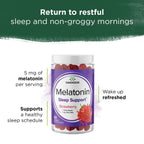 Natural sleep aid with melatonin