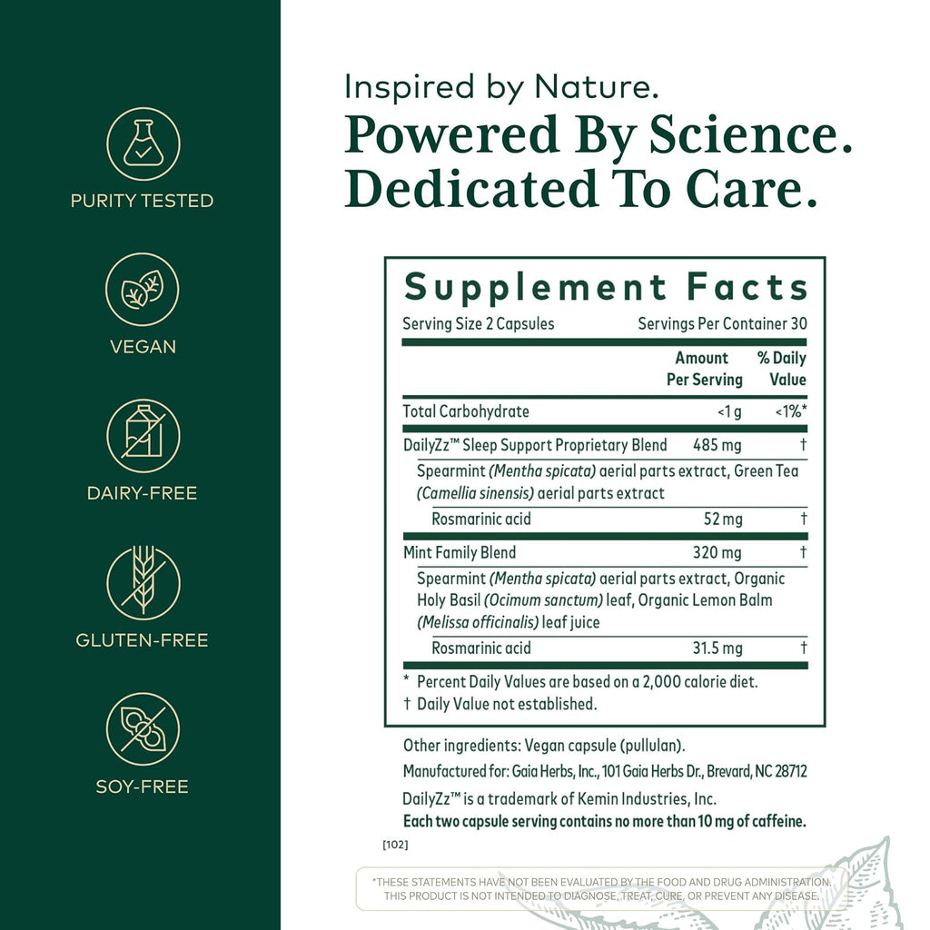 natural sleep aid with rosmarinic complex